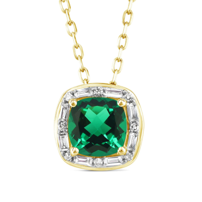 Dije Con Cadena Oro Con Gema SC658 – Guvier